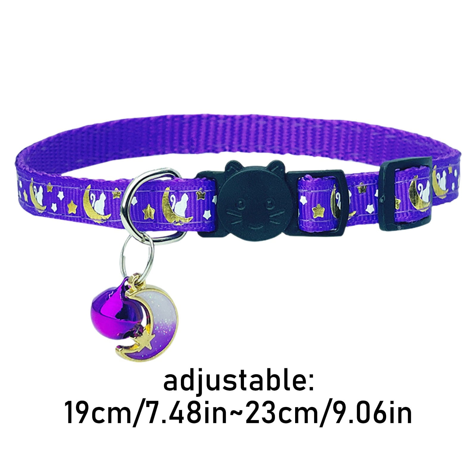 Miommo Breakaway Cat Collars with Bell Moons Stars Cute Kitty ...