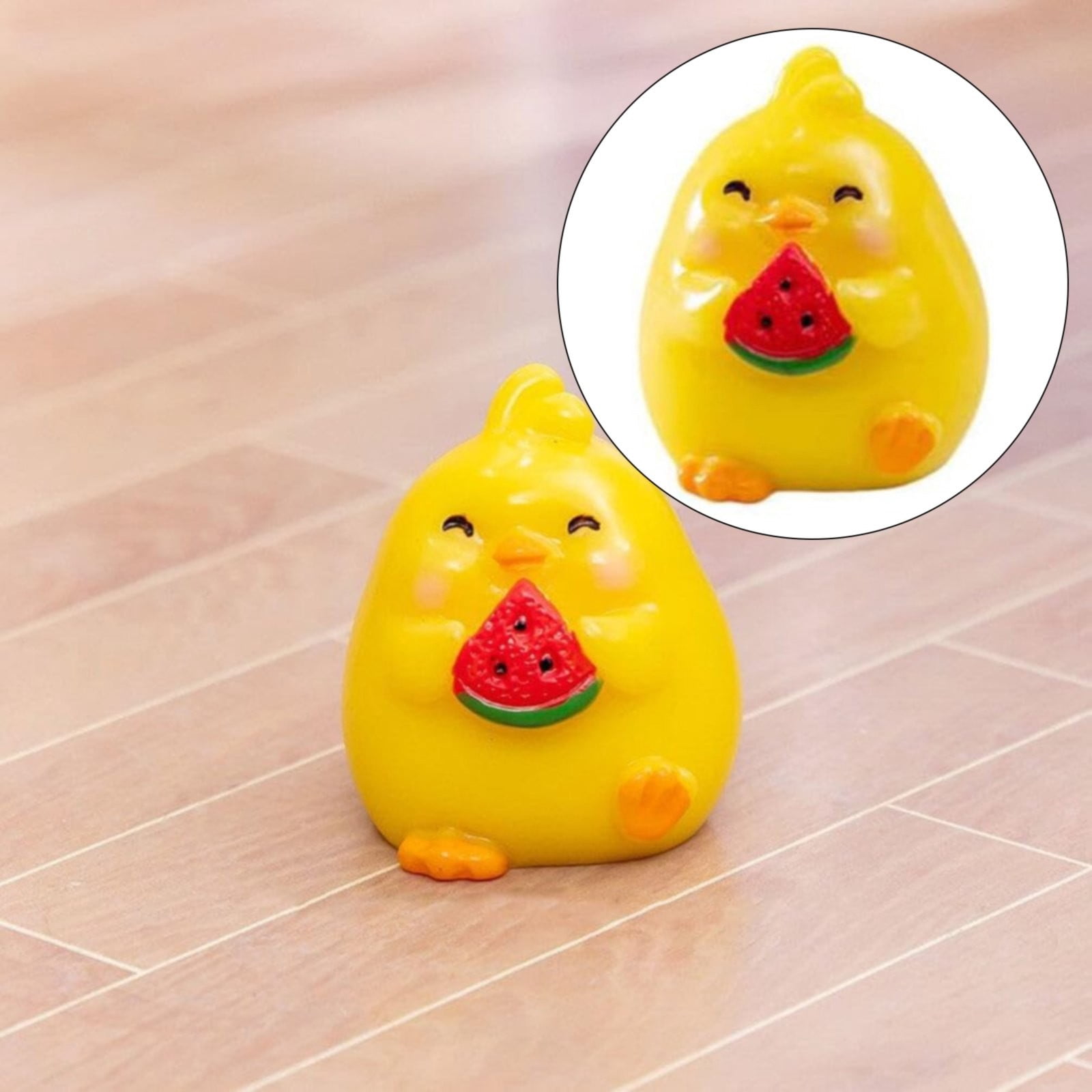 Miommo Christmas Ornaments Mini Chicken Statue Mini Resin Chicken ...