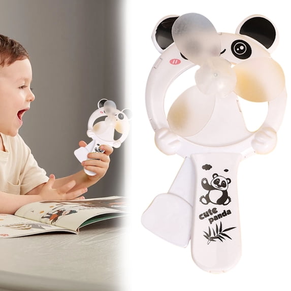 Miommo Cute Animal Handheld Fan, 1 Pack Manual Hand Press Fan, Battery ...