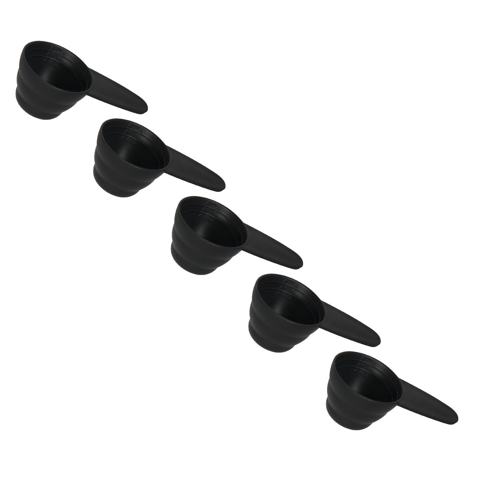 Miommo Measuring Spoon Set, 5-Piece 1/4 Cup Stackable Plastic Spoons ...