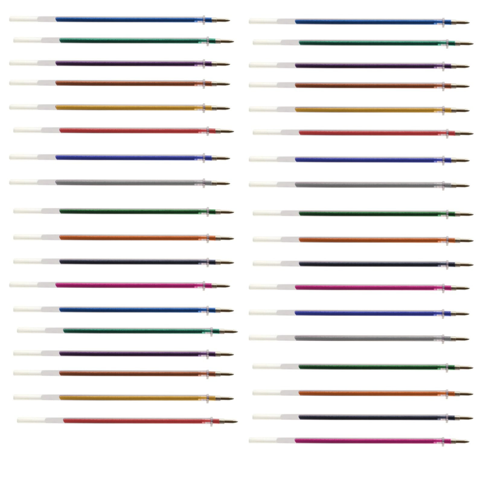 Miommo Metallic Gel Pen Refills, 12 Colors 0.8mm Medium Point Sparkling ...