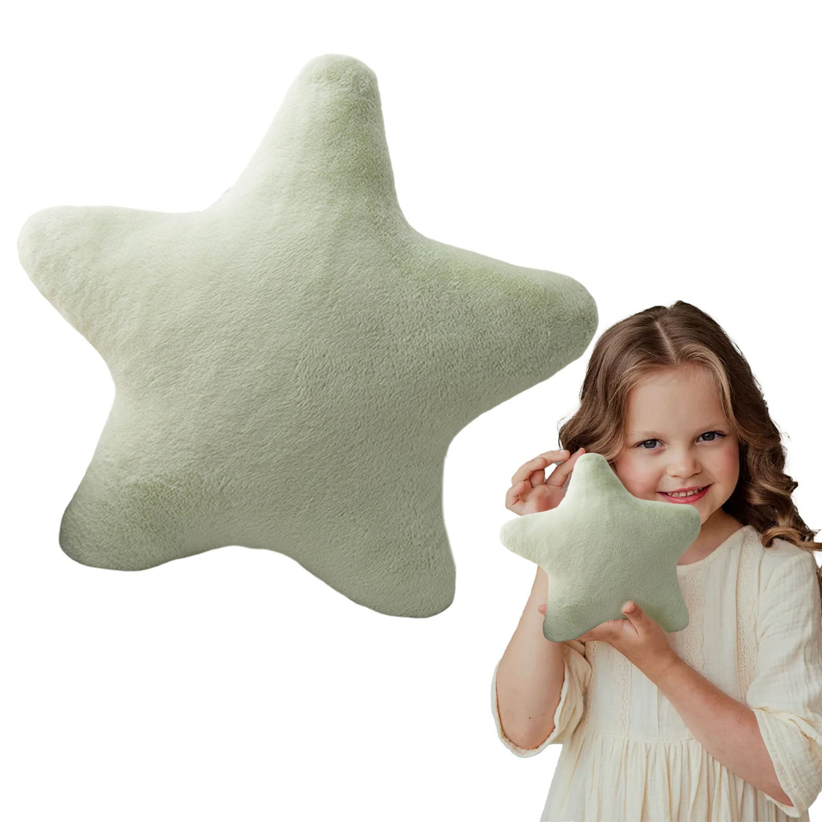 Miommo Star Shaped Pillow for Kids, Soft Plush Stuffed Cushion with PP ...