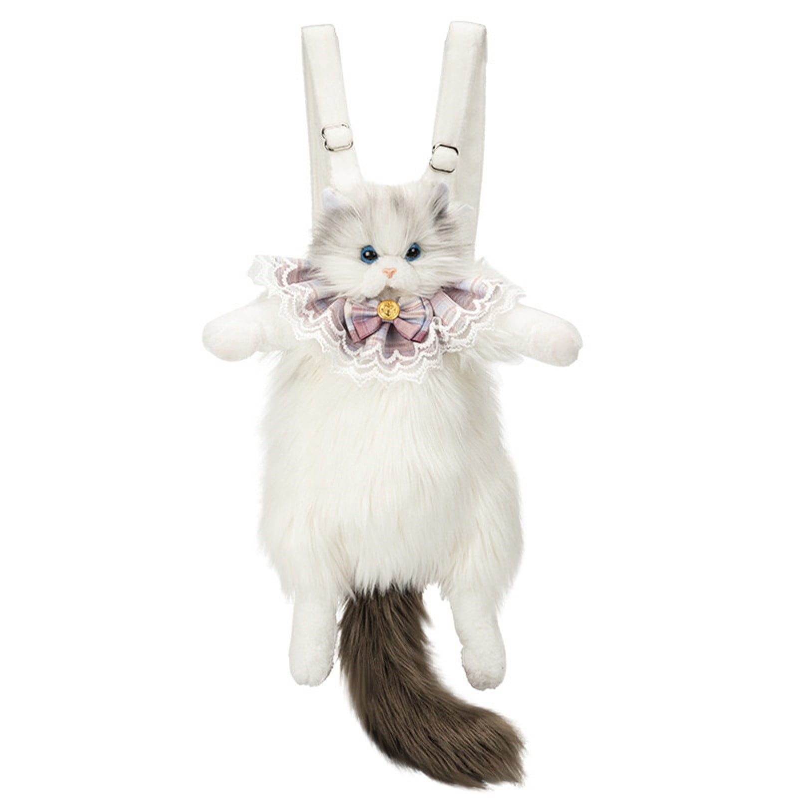 Miommo Stuffed Animals Backpack - Cute Cat plush Backpack, Handcrafted ...