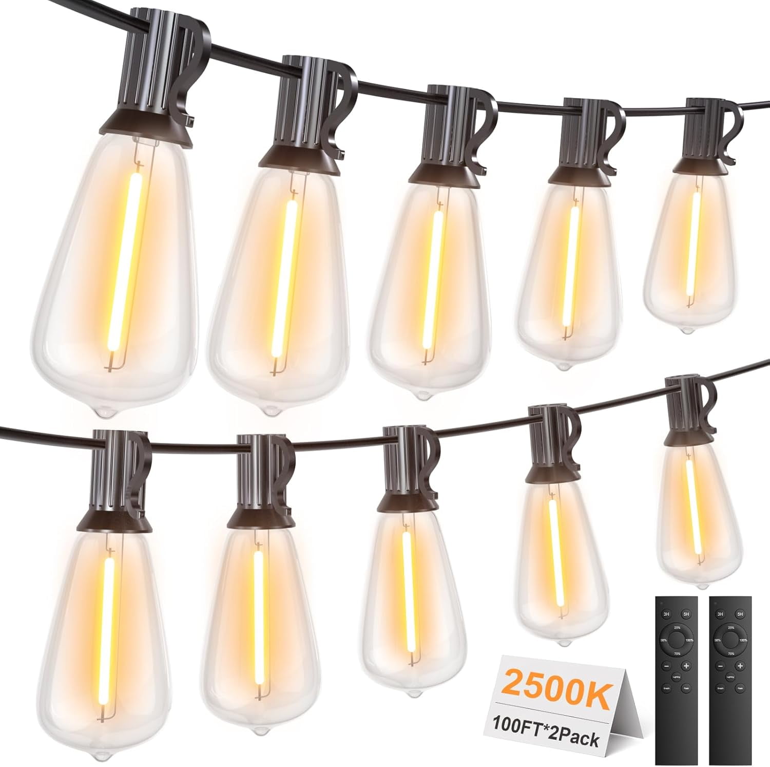 Miootly 200FT Outdoor String Lights with Remote, Garden Patio Decor ...