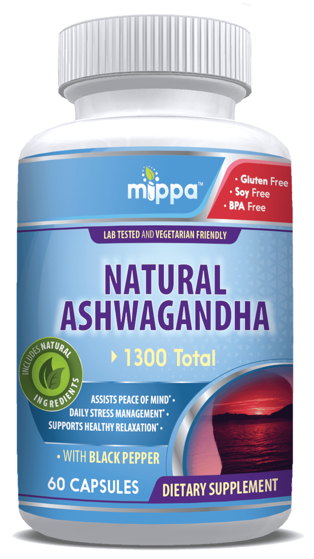 Mippa Ashwagandha & Black Pepper - Organic Black Pepper for Superior ...