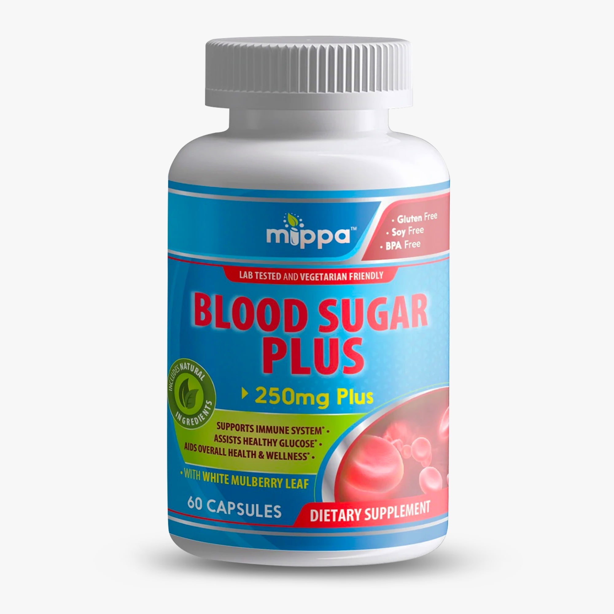 Mippa Supplements Blood Sugar Plus - Support Healthy Blood Sugar ...