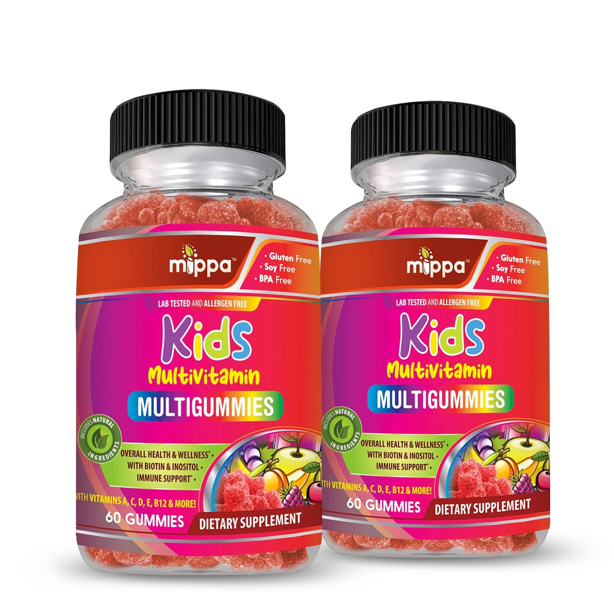 Mippa Supplements Kids Multivitamin Gummies - Supports Immune System ...