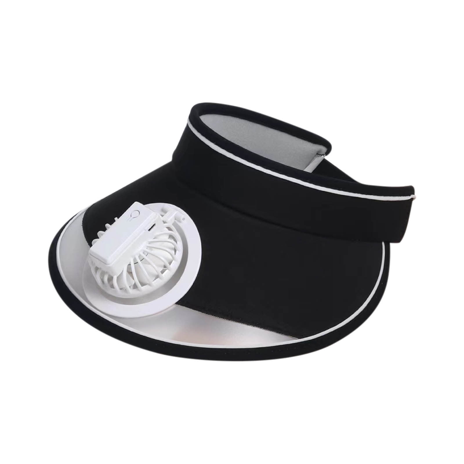 Miqool Kids Sun Visors Hat with Fan, Rechargeable Built-in Fan Visor ...
