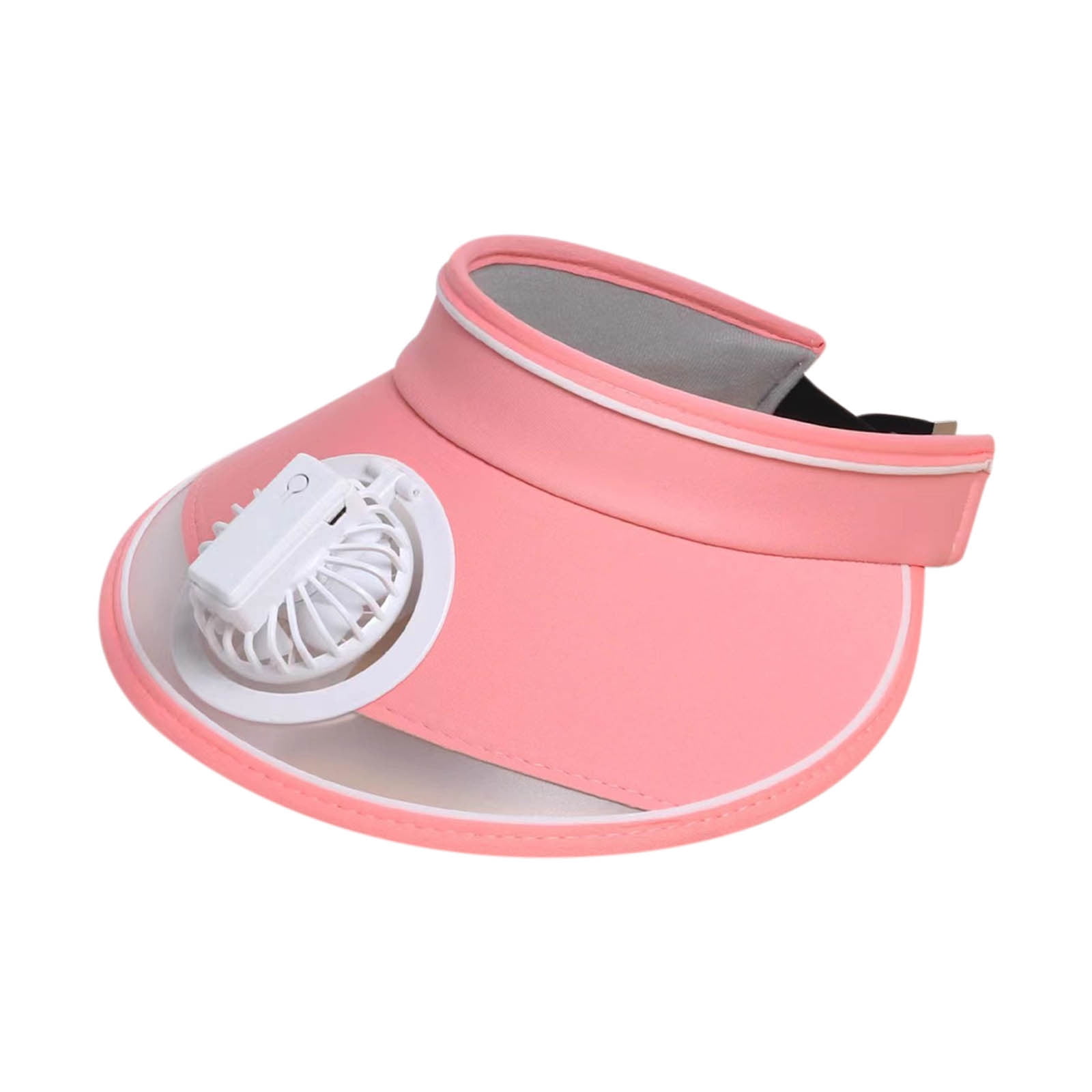 Miqool Kids Sun Visors Hat with Fan, Rechargeable Built-in Fan Visor ...