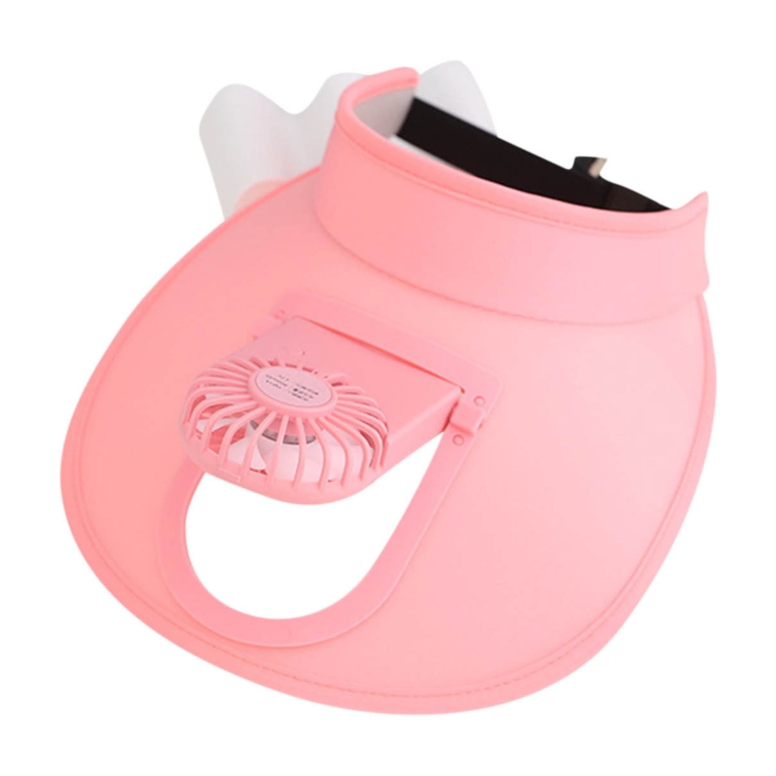Miqool Kids Sun Visors Hat with Fan, Rechargeable Built-in Fan Visor ...