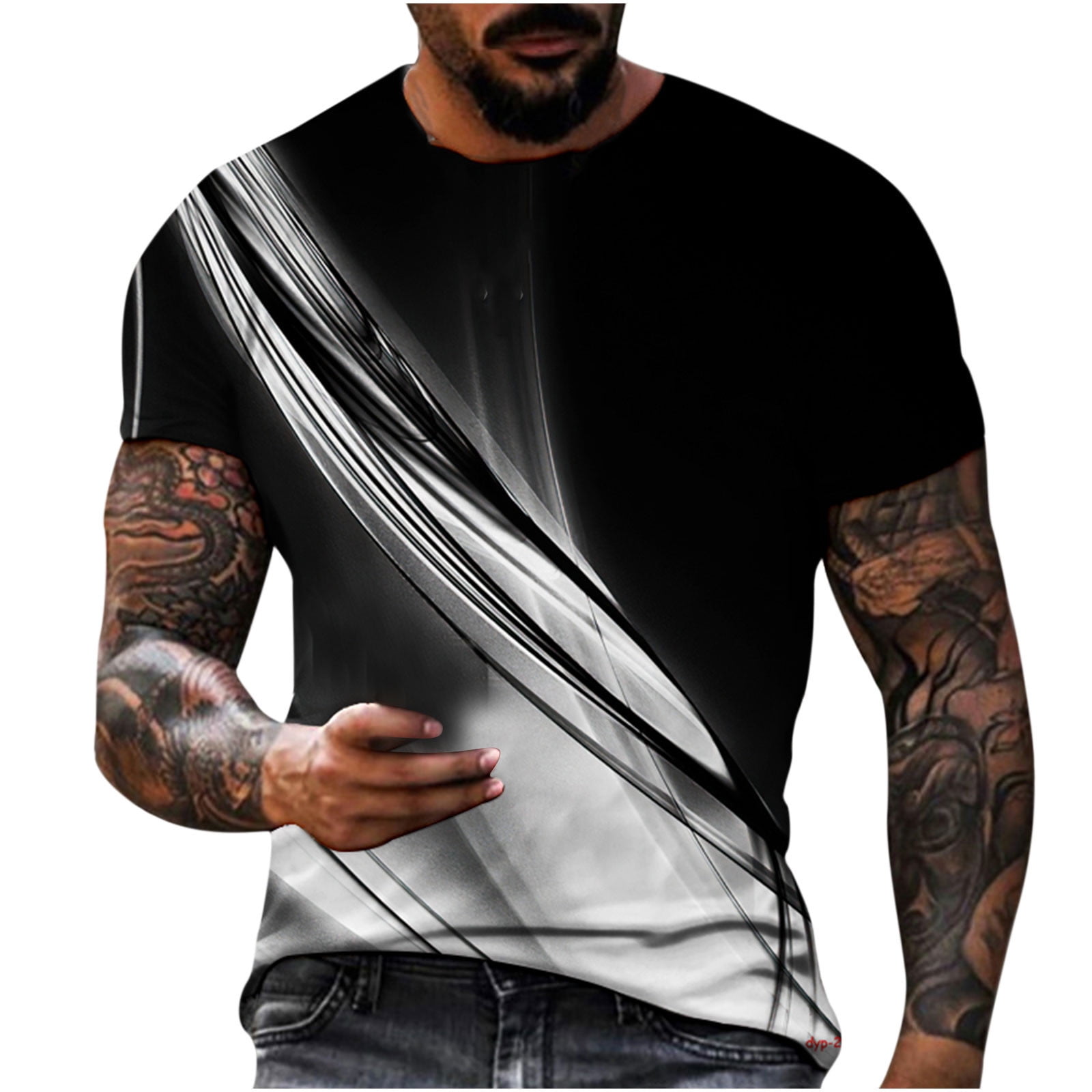 Miqool Muscle Shirts for Men, Casual Short Sleeve Crew Neck T Shirts ...
