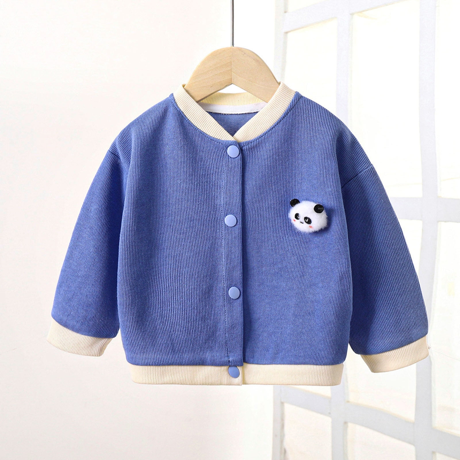 Miqool Toddler Baby Boys Girls Cotton Cardigan Sweaters Coat Unisex Newborn Infant Long Sleeve ...