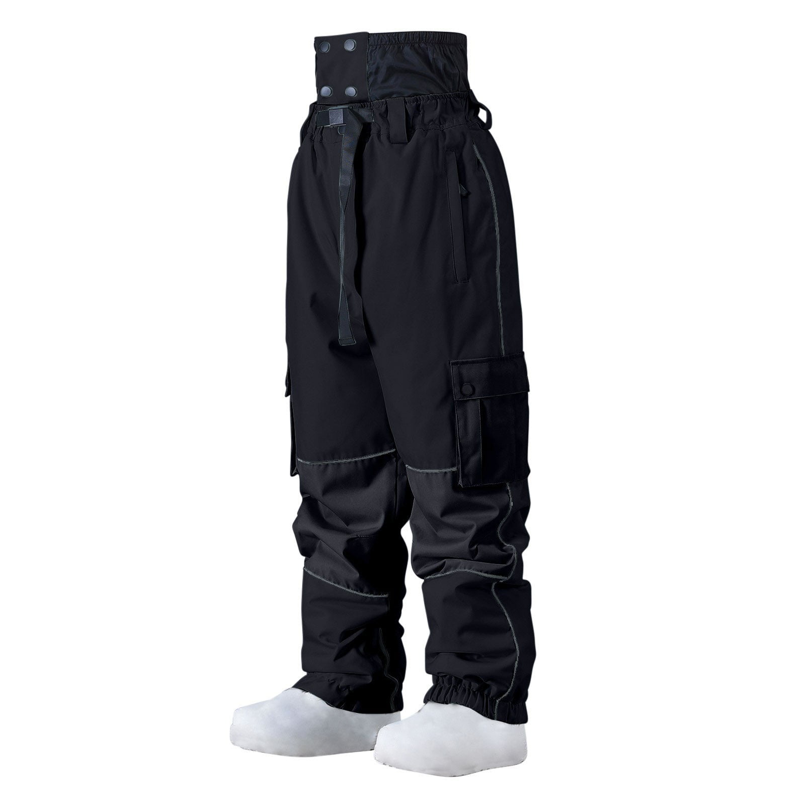 Miqool Unisex Adults Insulated Snow Pants, Winter Outdoor Waterproof ...