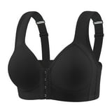 Miqool Women's Front Closure Post Surgery Compression Bra Comfort and Double Support Wirefree ...