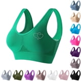 Miqool Women's Seamless Wireless Sports Bras No Underwire Supportive ...