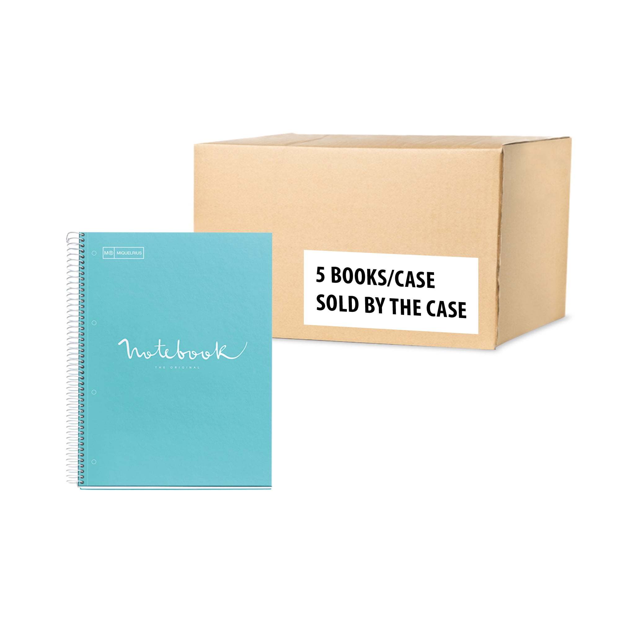 Miquel Rius Bulk Pack of 5 Notebooks, 1 Subject, 11" x 8.5", 80 Sheets ...