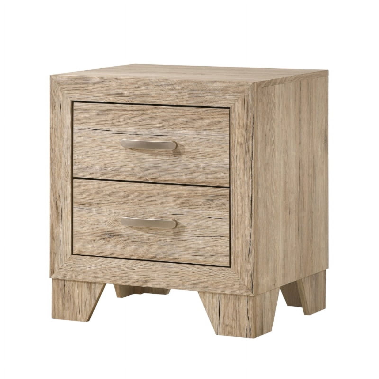 Miquell Natural Finish Nightstand - Walmart.com