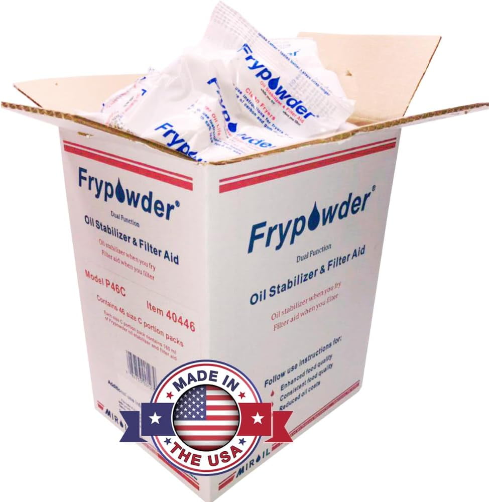 MirOil P46C Fry Powder Oil Stabilizer and Filter Aid, Food Centers Cook ...