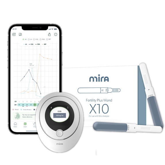 Mira Fertility Plus Tracking Monitor Kit with 10 Estrogen + LH ...