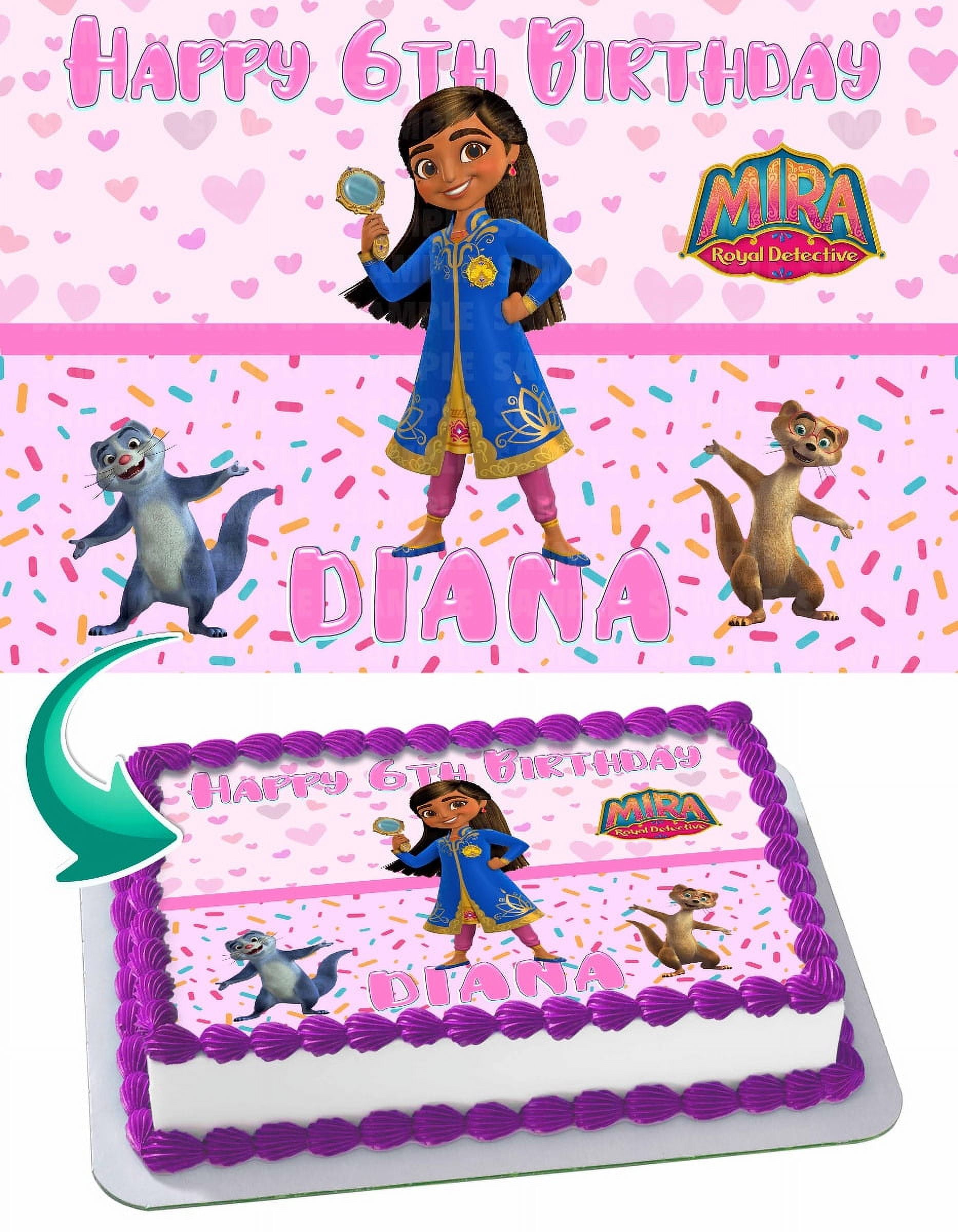 Mira Royal Detective Edible Cake Image Topper Personalized Birthday ...