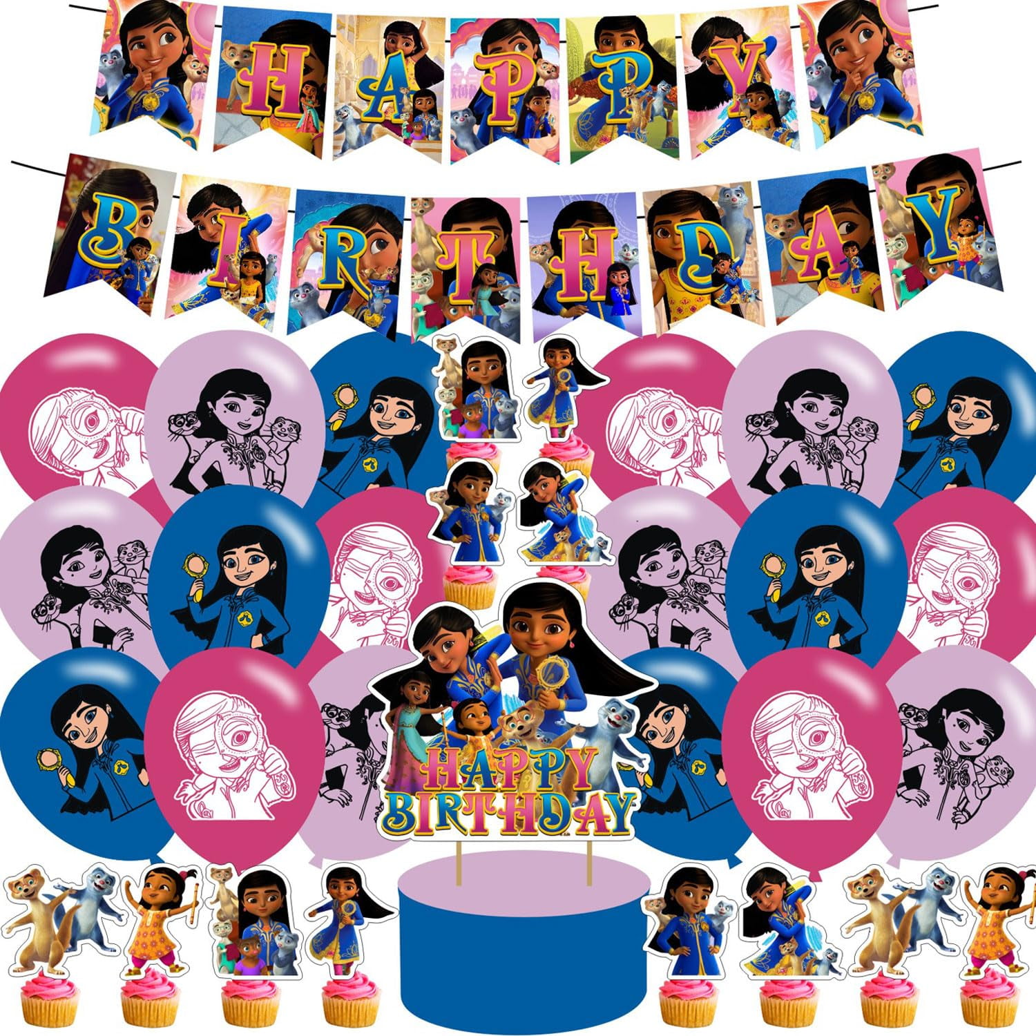 Mira Royal Detective Themed RE32 Birthday Party Supplies,Mira Royal ...