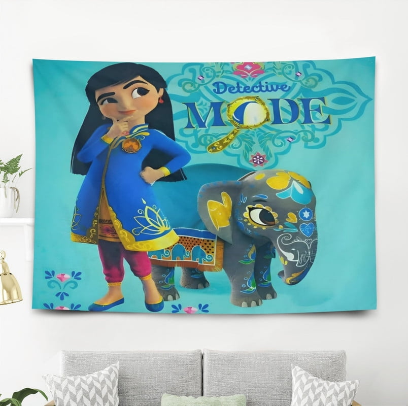 Mira Royal pattern wall hanging 50*60 inches high-quality peach skin ...