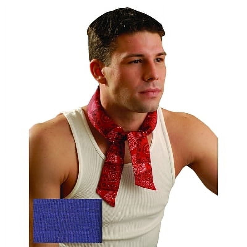 MiraCool Neck Bandana, 1-11/16 in W x 34.75 in L, Navy - Walmart.com