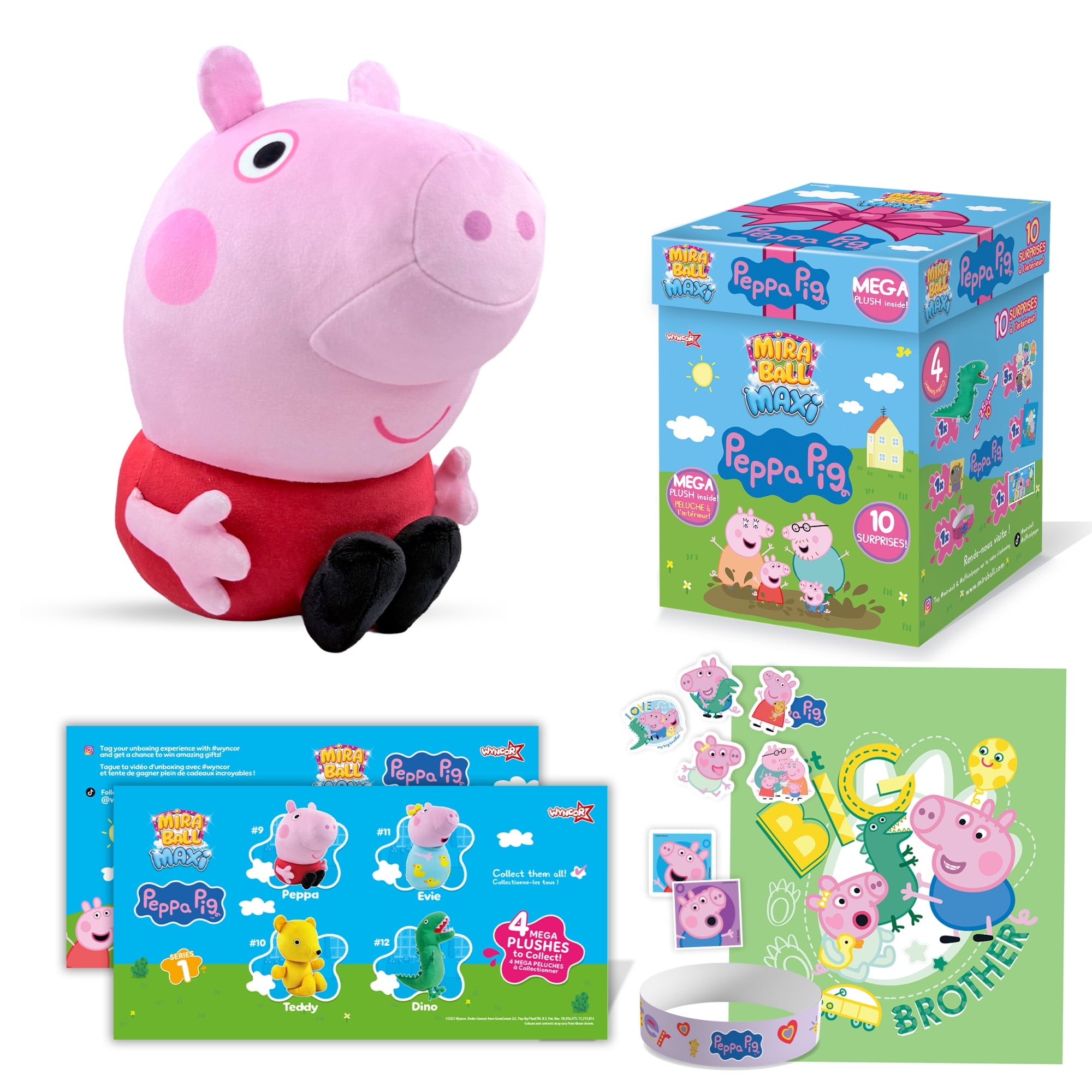 Miraball Maxi Surprise Box, Peppa Pig - MEGA Plush Toy with Hidden ...