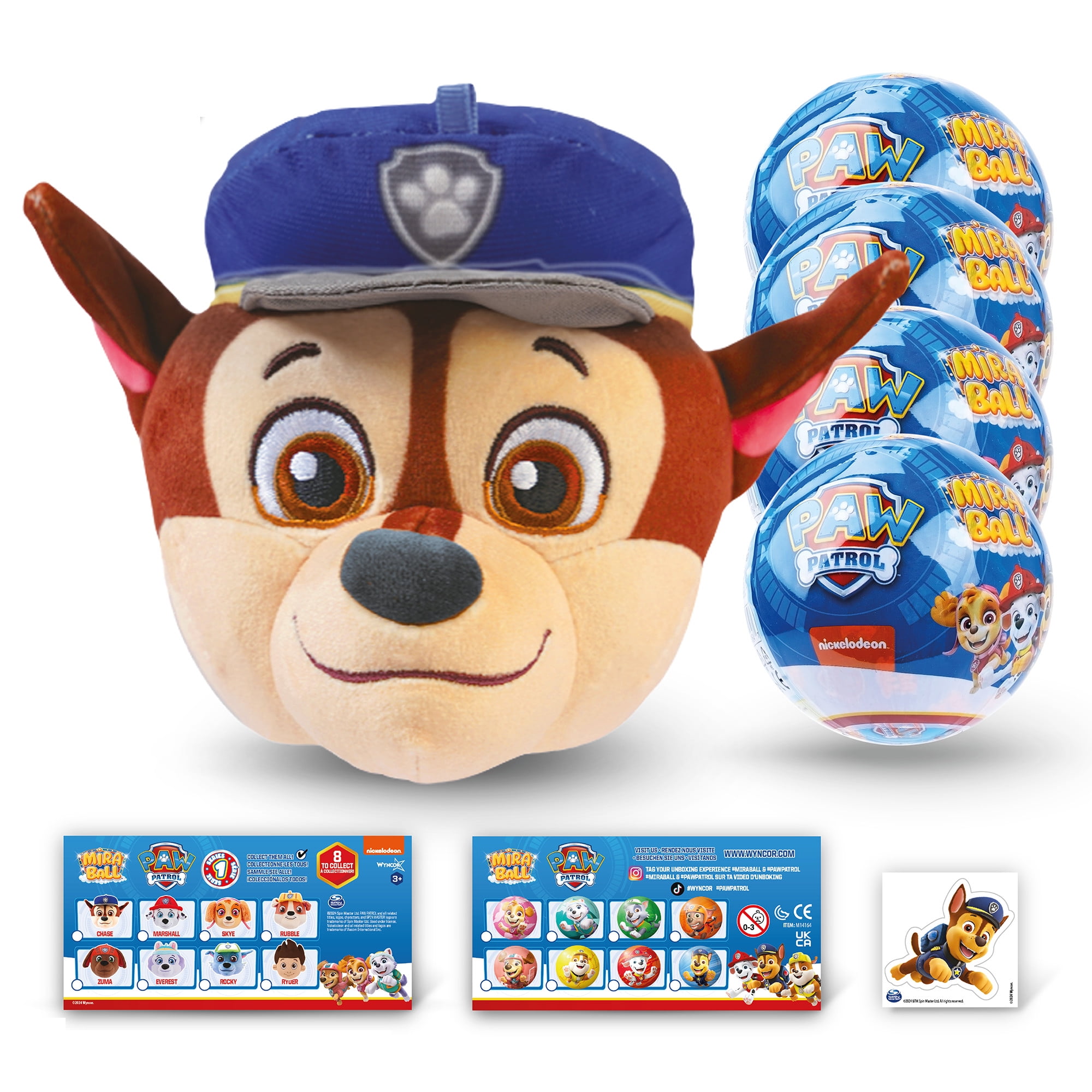 PAW Patrol MiraBall Mystery Expandable MAXI Plush to Unbox, Collectible ...