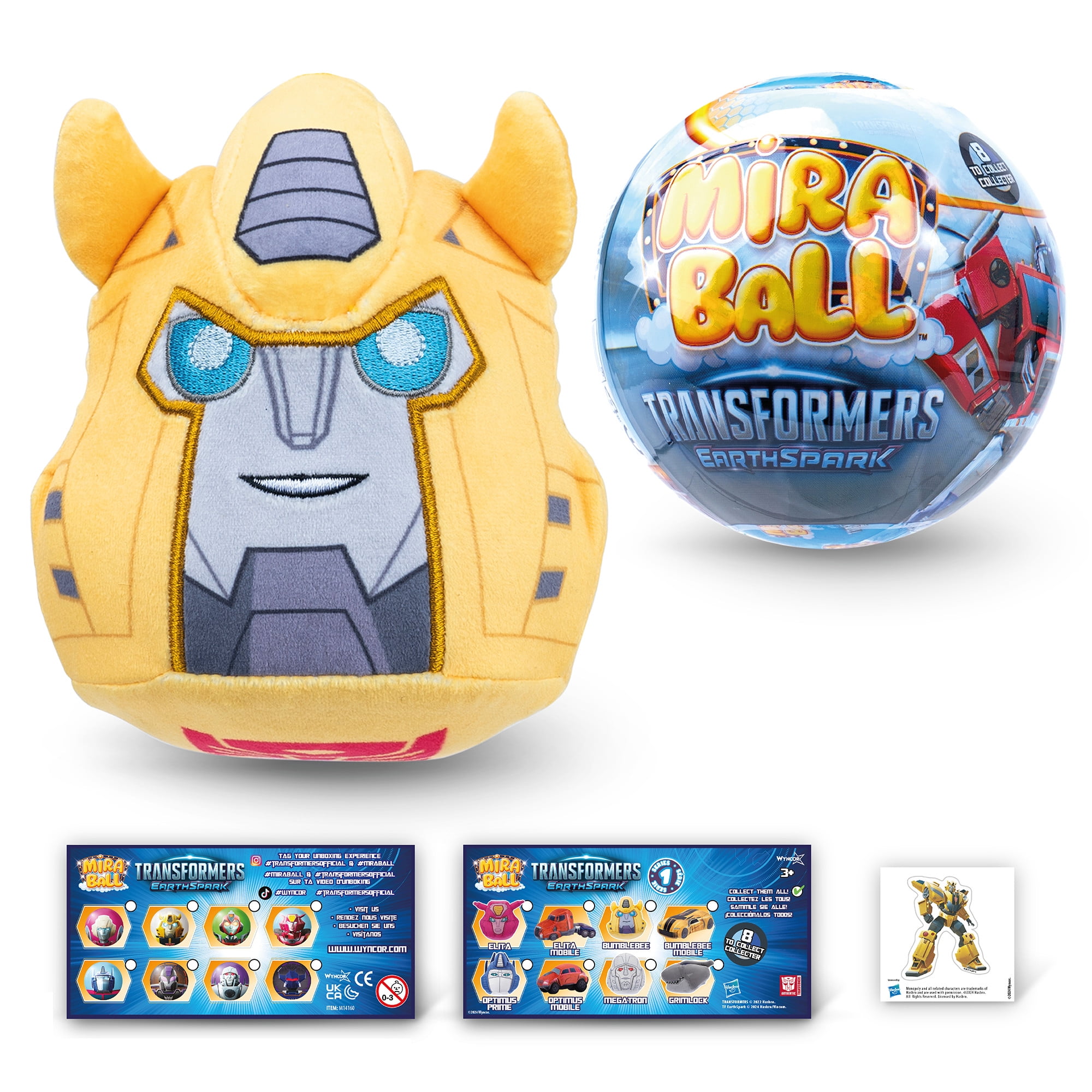 Transformers Plush MiraBall Mystery Ball with Stickers & Fidget Toys ...