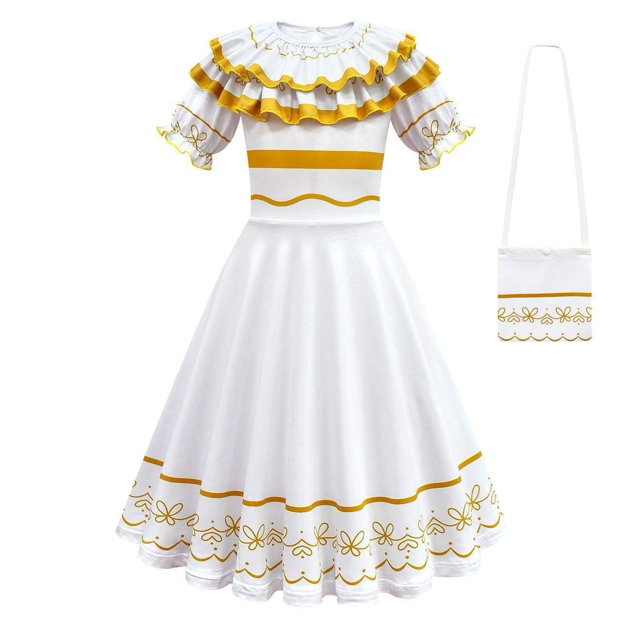 Mirabel Cosplay Costume For Girls Halloween Madrigal Family Dress up ...