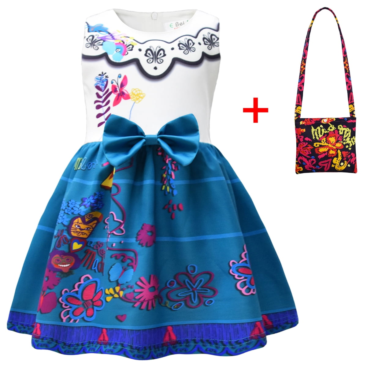 Mirabel Dress Costume for Girls Halloween Cosplay Isabela Madrigal ...