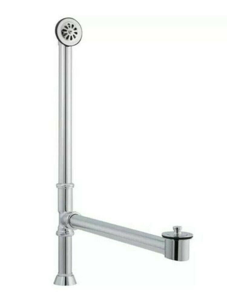 Mirabelle CAST IRON Clawfoot Tub Drain Kit with Overflow Polished ...