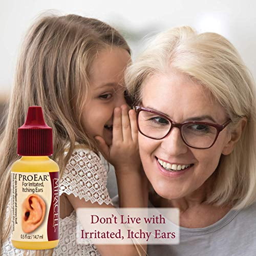 Miracell ProEar, Ear Drops for Itchy Ears, Ear Wax Softener, Clogged ...