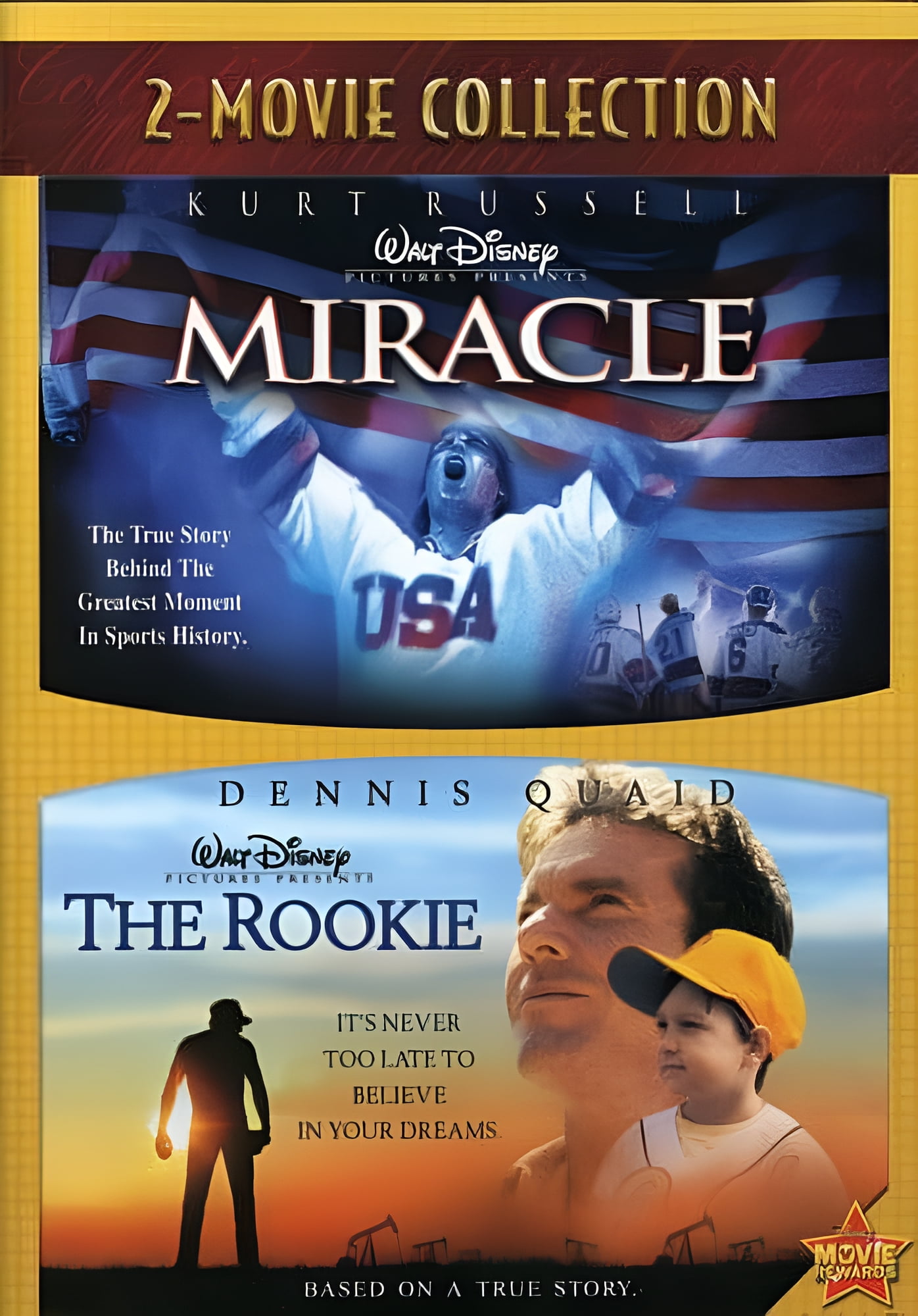 Miracle (2004) & Rookie (2002) (DVD), Walt Disney Video, Drama ...