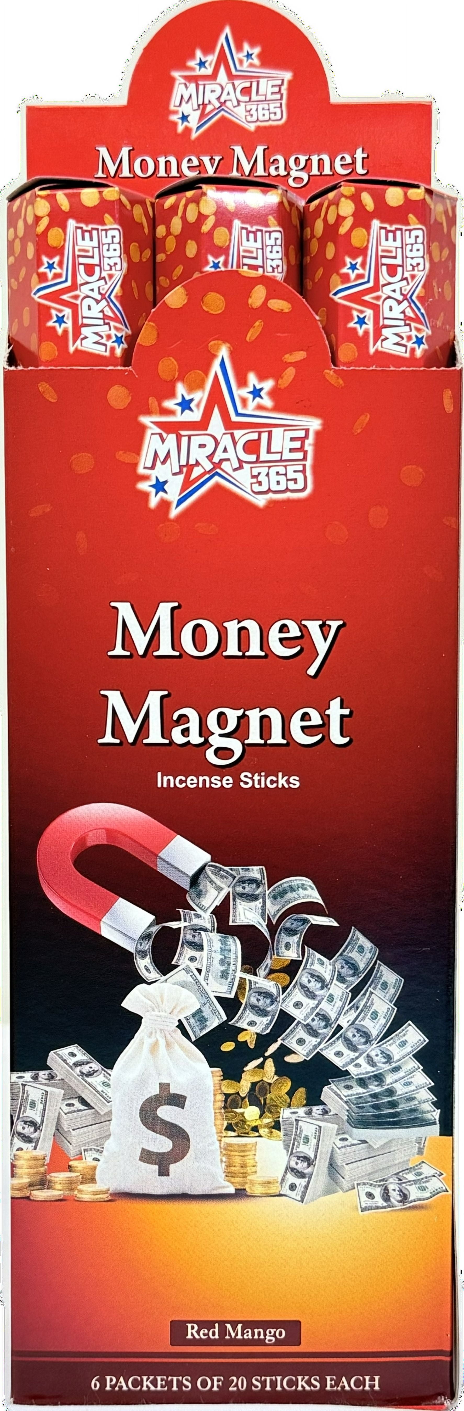 Miracle 365 Money Magnet (Iman De Dinero) Incense Sticks - Walmart.com