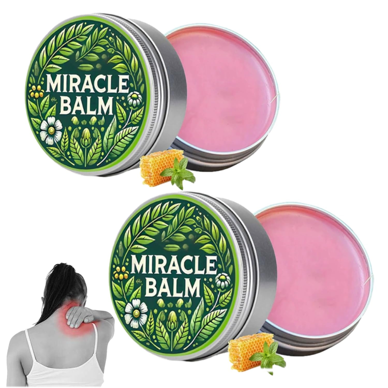 Miracle Balm For Swollen Legs, 2 Pack Organic Miracle Balm, Natural ...