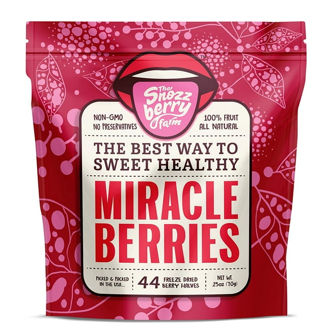 Miracle Berries By Snozzberry Farm | 44 Berry Halves | Freeze-Dried ...