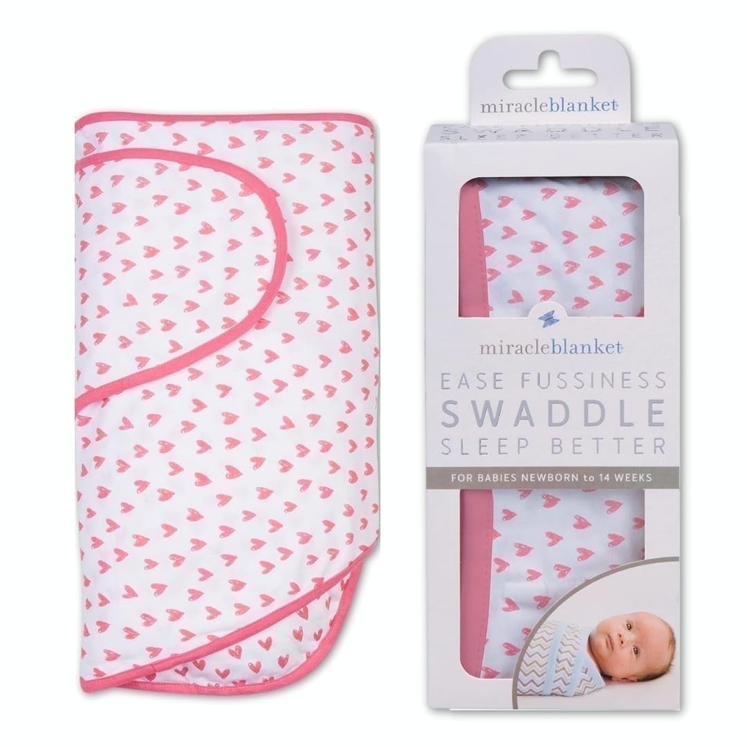 Miracle Blanket Swaddle Wrap - Boy, Girl, or Neutral Receiving Baby Blanket - Soft, Wearable ...