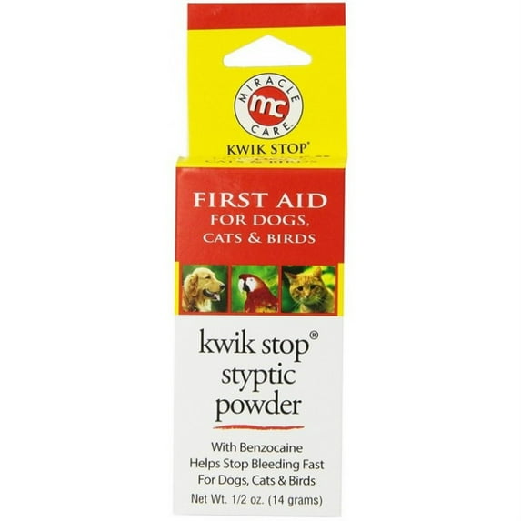 Miracle Care RH60001M Kwik Stop Styptic Powder for Dogs, Cats & Birds ...