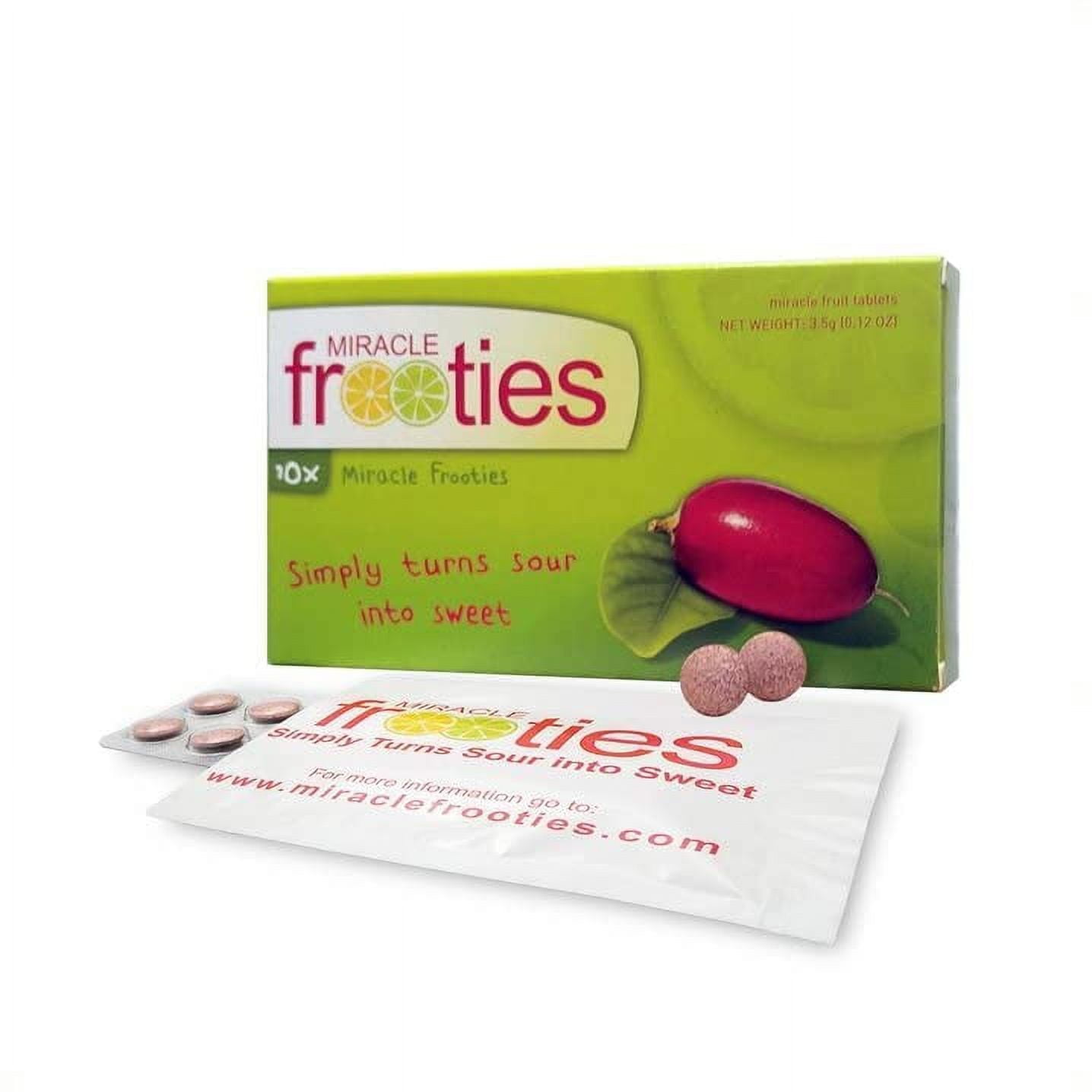 Miracle Frooties Miracle Berry Fruit Tablets, Sour to Sweet Flavor ...