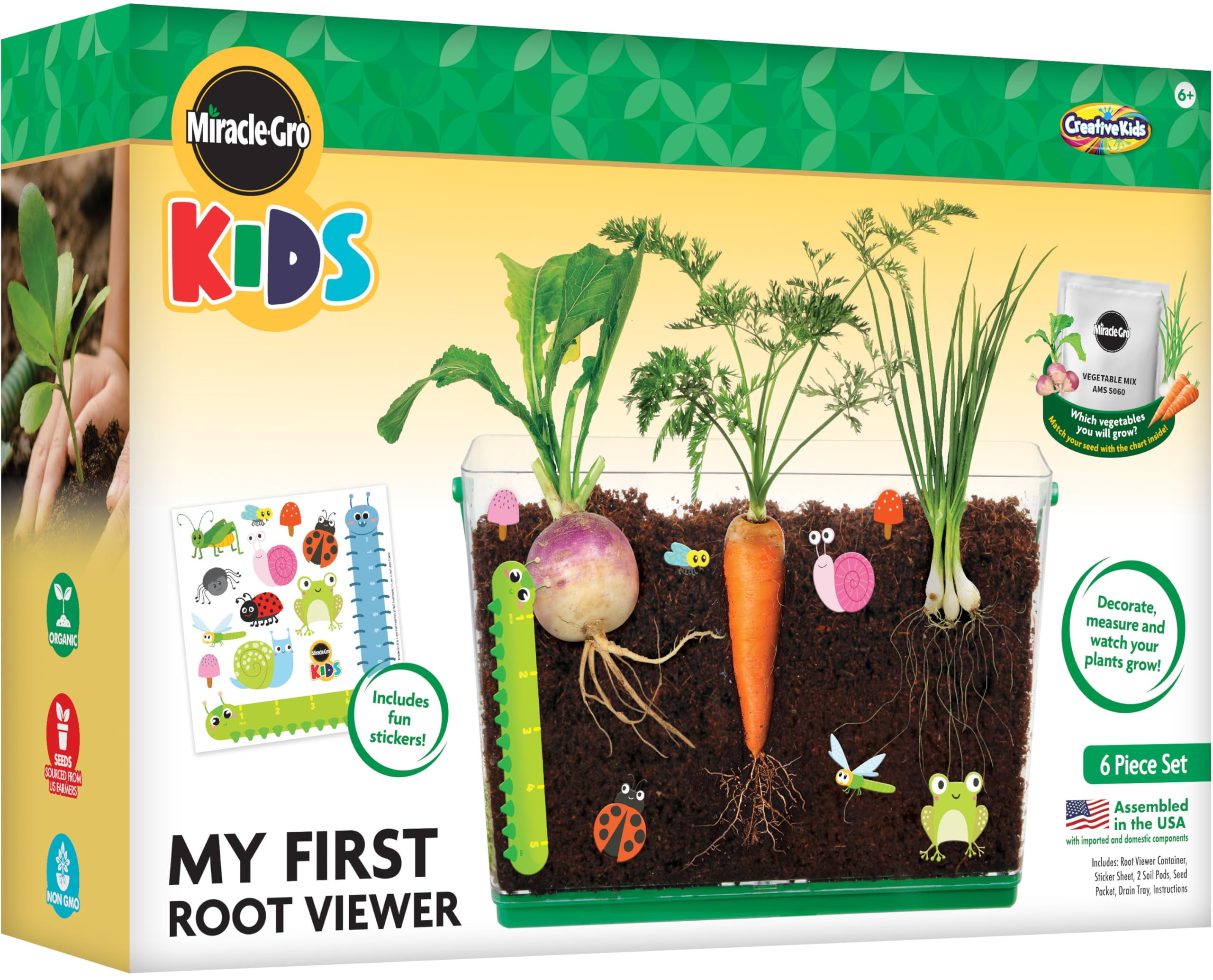 Miracle GRO My First OIF8 Root Viewer- Decorate & Plant Your Own Garden ...