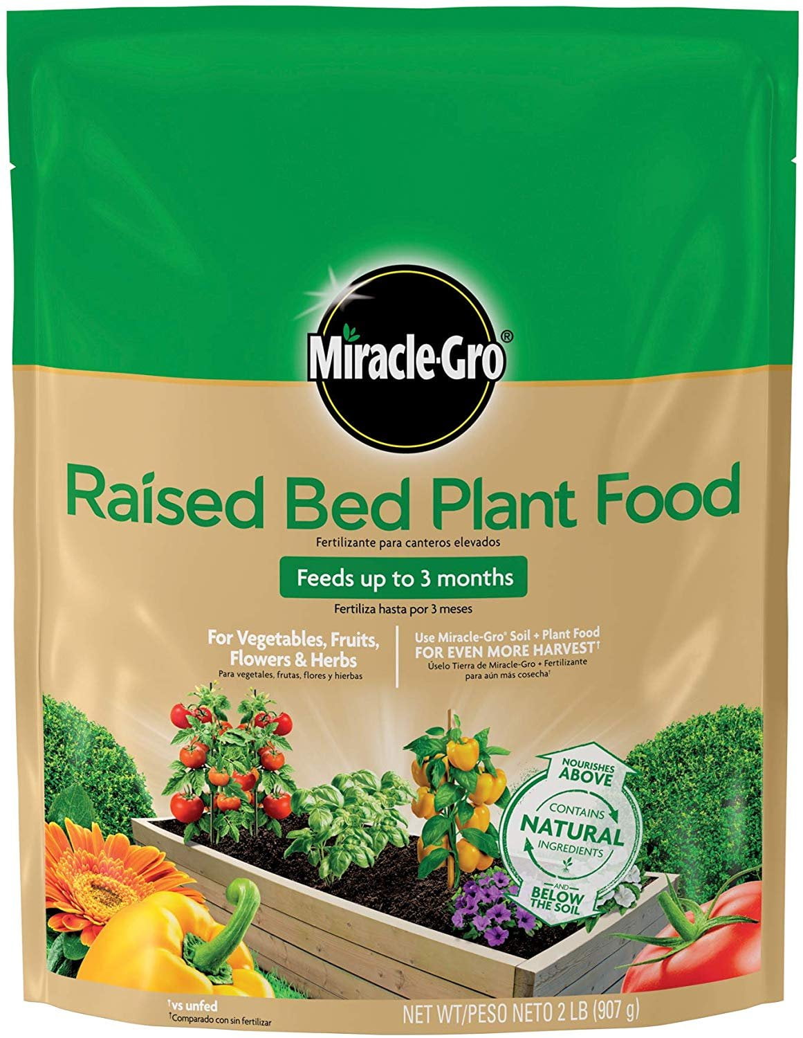 Miracle-Gro 2 lbs. Raised Bed Plant Food 3330110 - Walmart.com