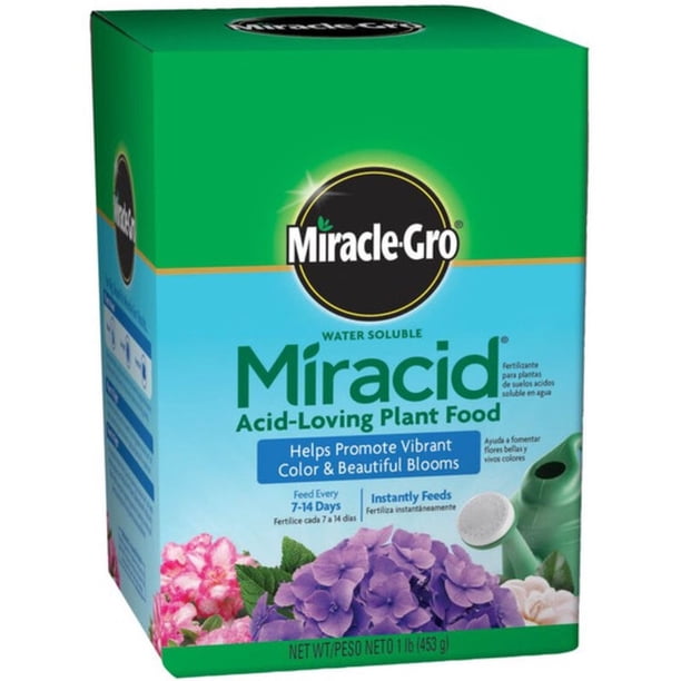 Miracle Gro 2750011 1 LB Box of Water Soluble Miracid Acid Loving Plant ...