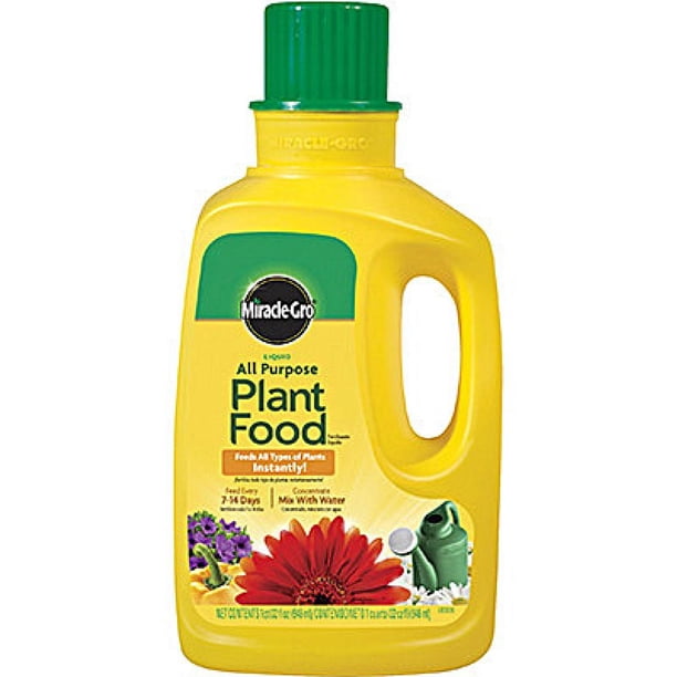 Miracle Gro 3001502 Mg Qt Liquid All Purpose Plant Food - Walmart ...