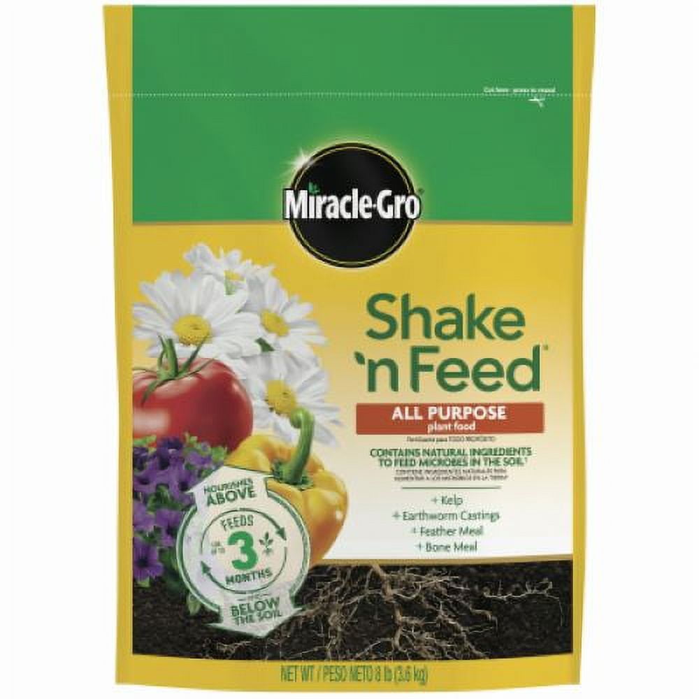 Miracle Gro 3002010 8 LB Bag Of Shake N Feed All Purpose Plant Food ...