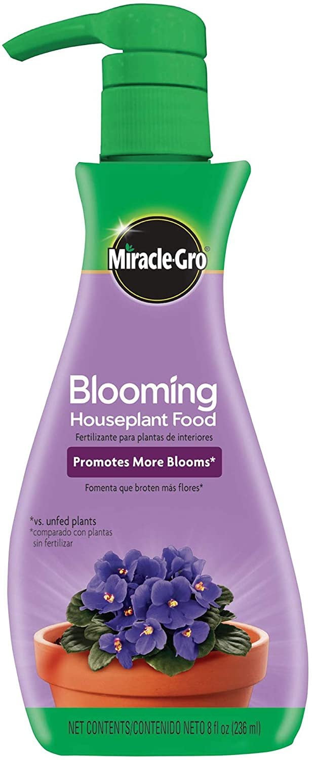 Miracle-Gro Blooming Houseplant Food, 8 oz, African Violets Fertilizer ...