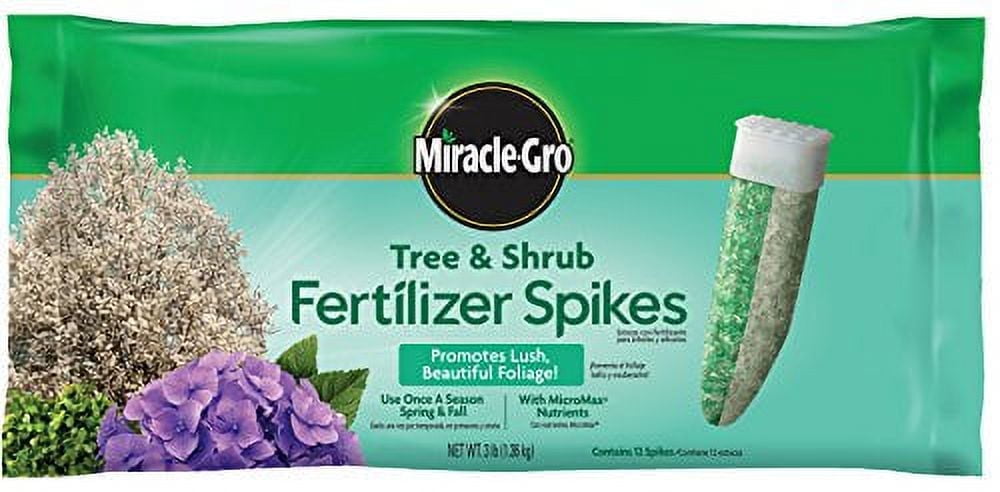 Miracle-Gro Plant Fertilizer Spikes for Trees and Shrubs, 12 Pack (Not ...