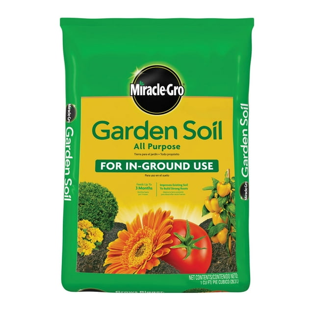Miracle-Gro All Purpose Garden Soil for Outdoor Flowers & Trees, 1 cu ...