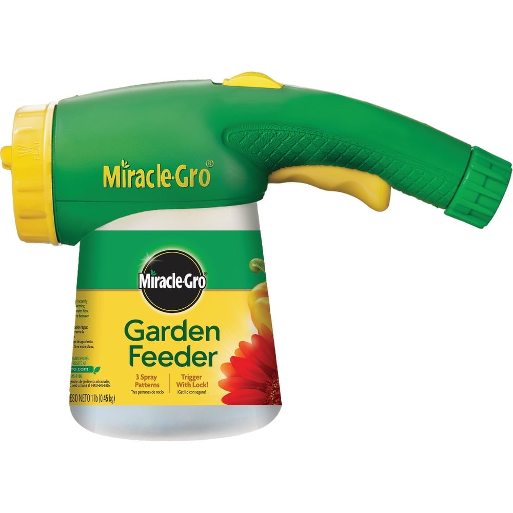 Miracle-Gro Garden Fertilizer Dispenser with Spray Nozzle, 1 Lb. Water ...